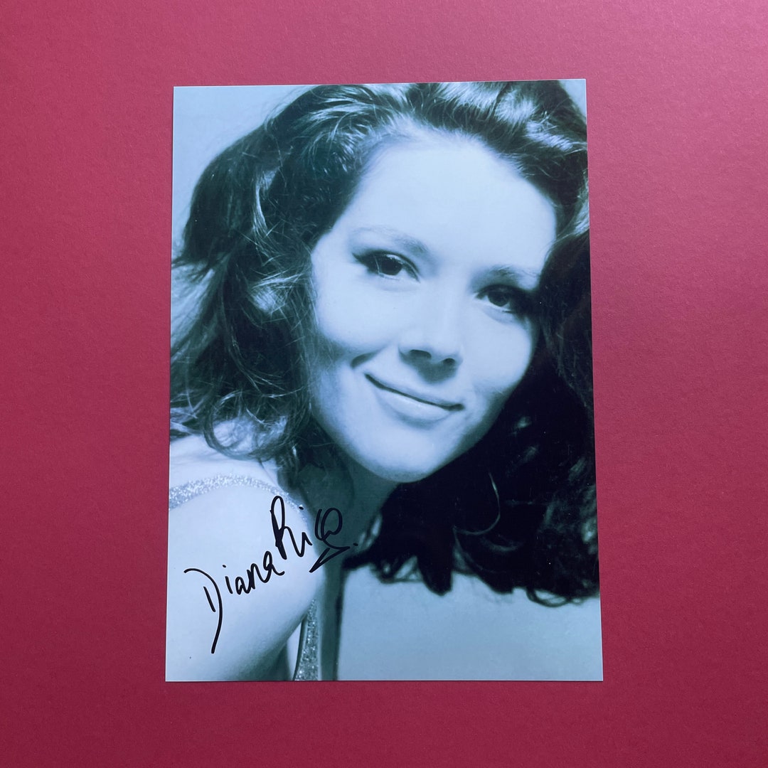 DIANA RIGG - Authentic Hand-signed Photo Autograph With Coa - Etsy
