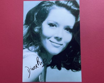 Diana Rigg Signed Photo Authentic Autograph With COA - Etsy