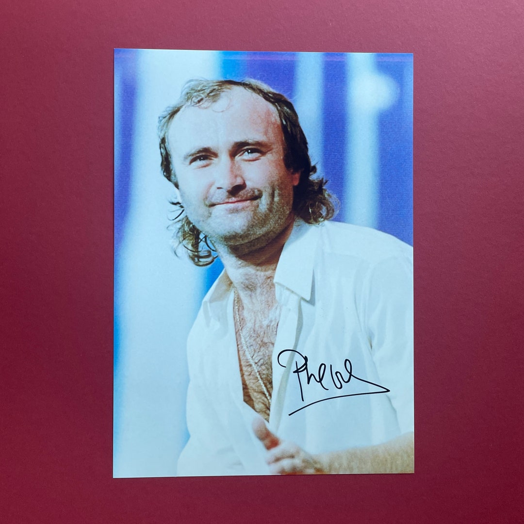 PHIL COLLINS Authentic Hand-signed Photo Autograph With Coa - Etsy