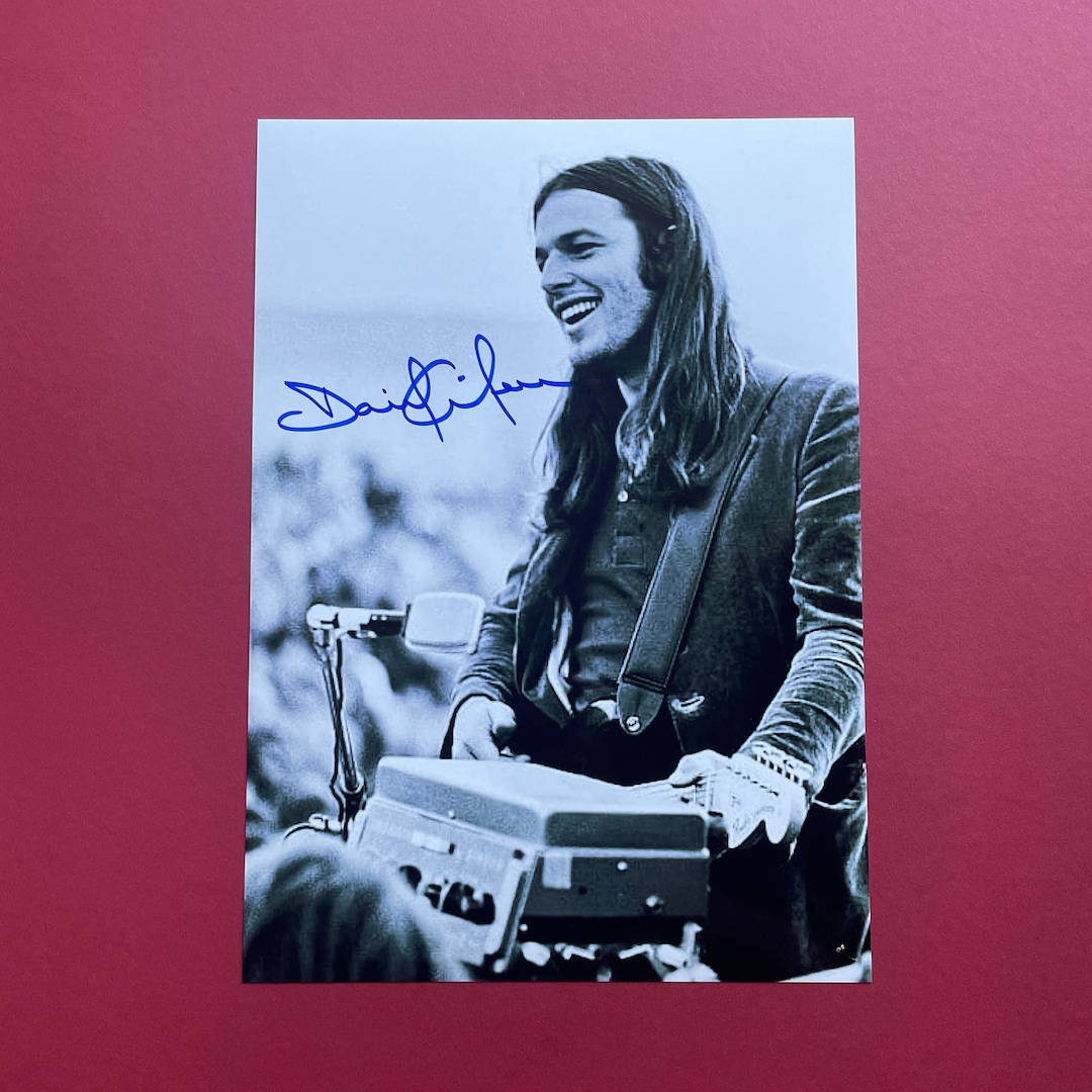 DAVID GILMOUR / Pink Floyd Authentic Hand-signed Photo Autograph With ...