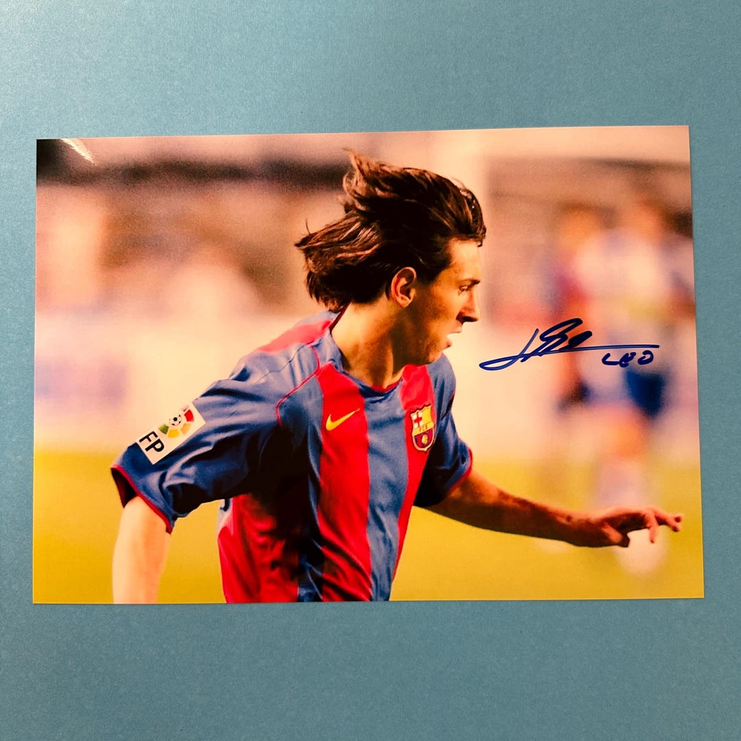 LIONEL MESSI - Authentic Hand-signed Photo Autograph With Coa - Etsy