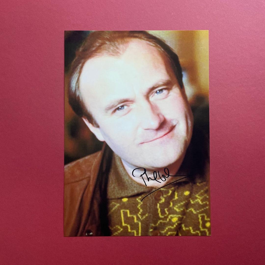 PHIL COLLINS - Authentic Hand-signed Photo Autograph With Coa - Etsy