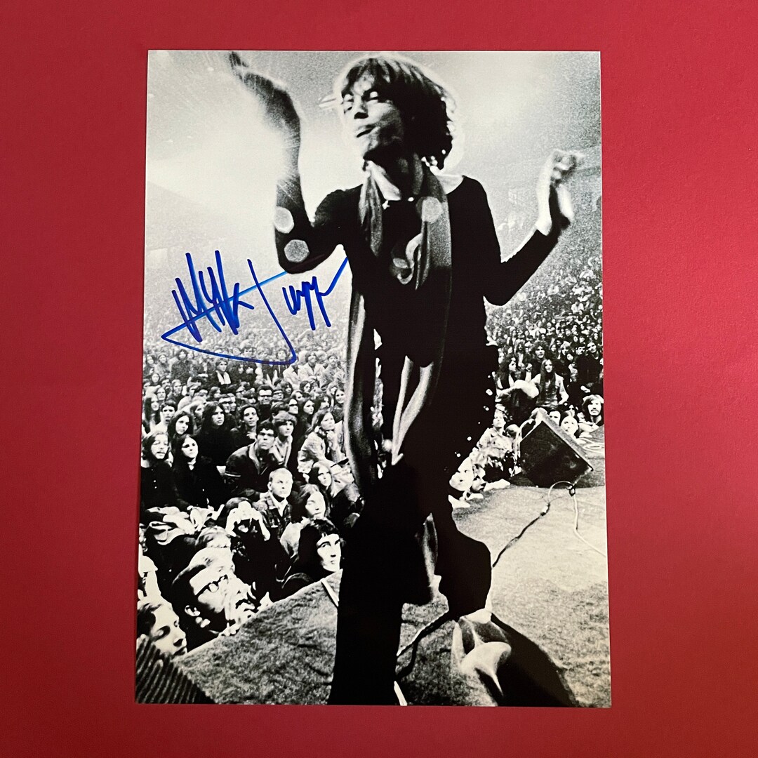 MICK JAGGER / the Rolling Stones Authentic Hand-signed Photo Autograph ...