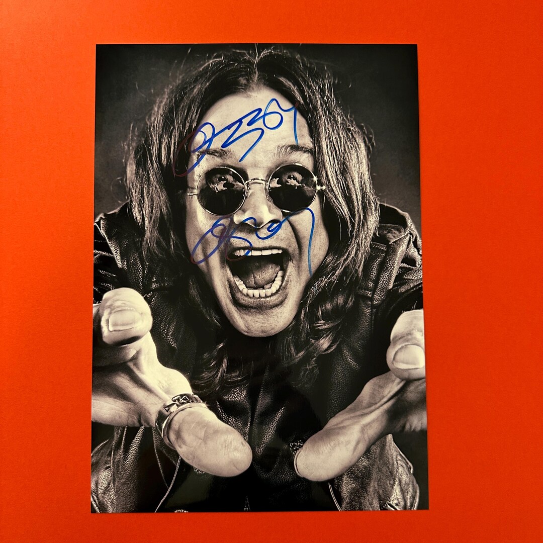 OZZY OSBOURNE - Authentic Hand-signed Photo Autograph With Coa - Etsy