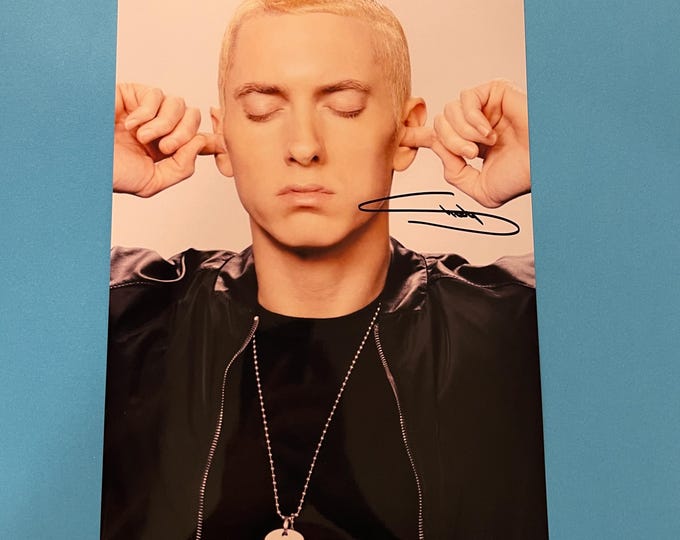 EMINEM - Authentic Hand-signed Photo Autograph With Coa - Etsy