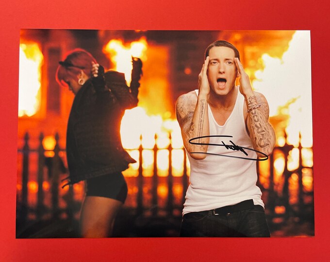 EMINEM - Authentic Hand-signed Photo Autograph With Coa - Etsy
