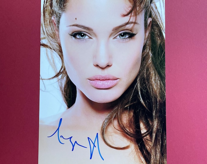 ANGELINA JOLIE - Authentic Hand-signed Photo Autograph With Coa - Etsy