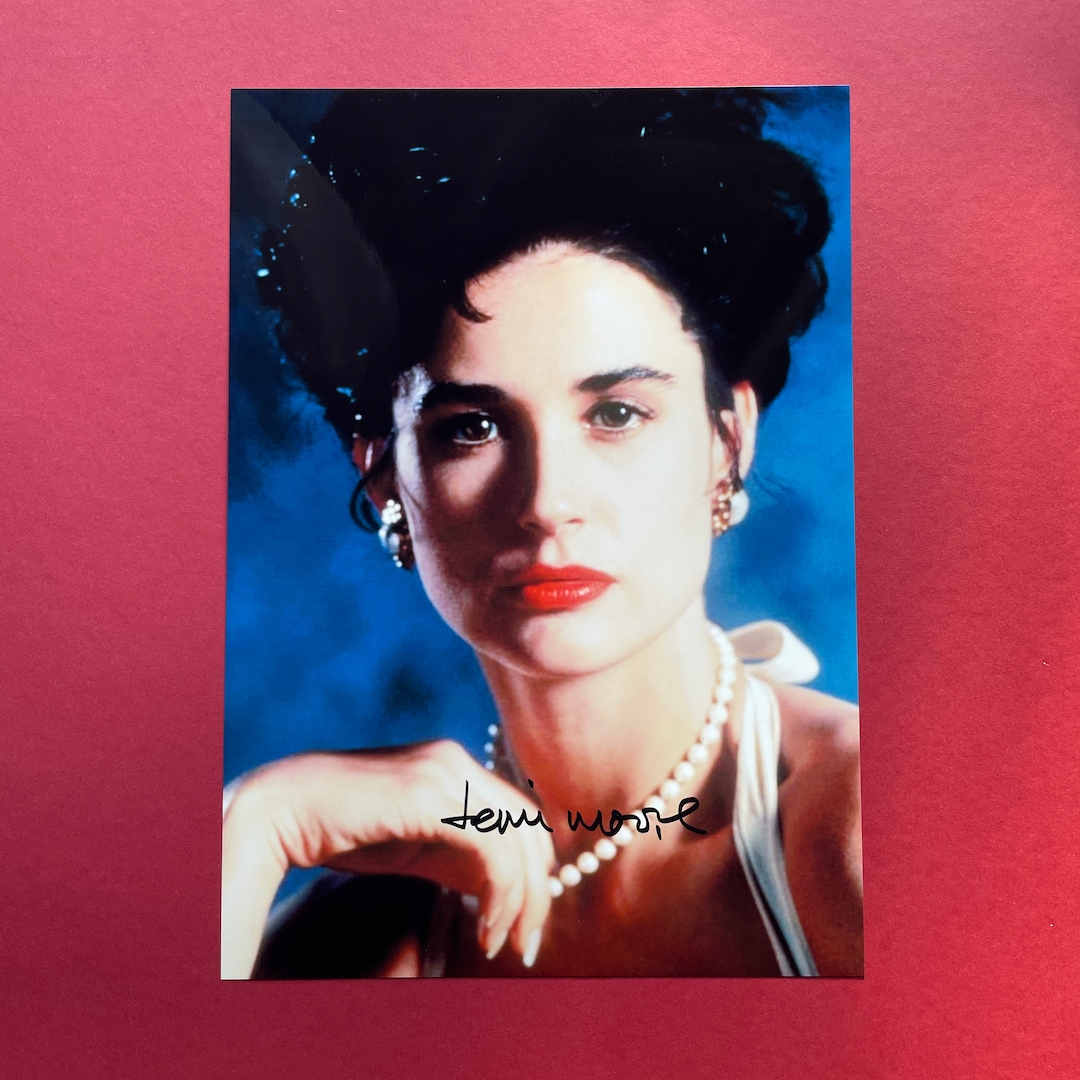DEMI MOORE - Authentic Hand-signed Photo Autograph With Coa - Etsy