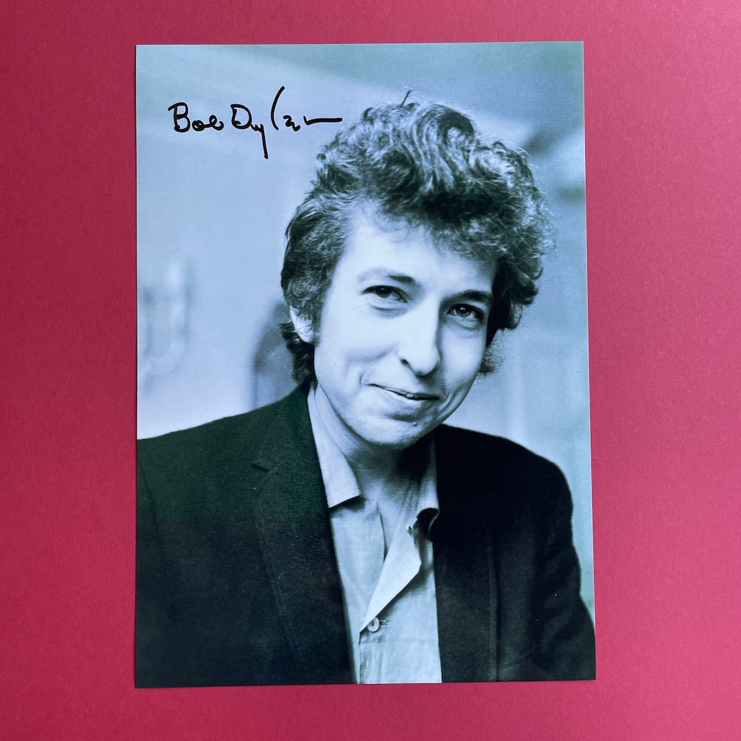 BOB DYLAN Authentic Hand-signed Photo Autograph With Coa - Etsy