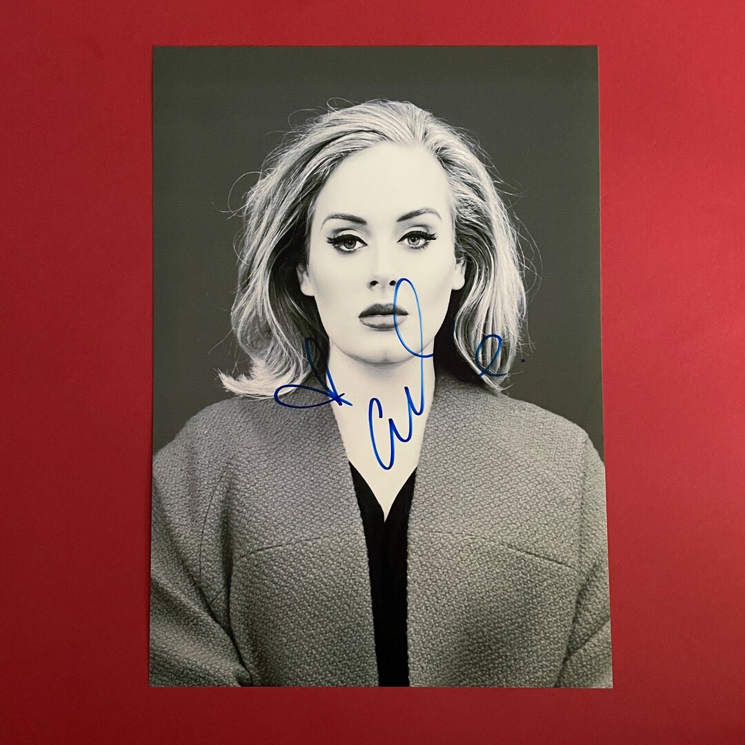 ADELE - Authentic Hand-signed Photo Autograph With Coa - Etsy