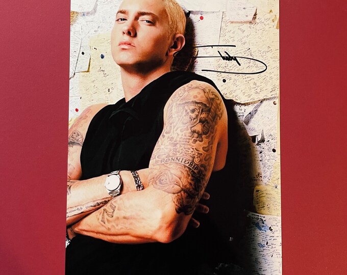 EMINEM - Authentic Hand-signed Photo Autograph With Coa - Etsy