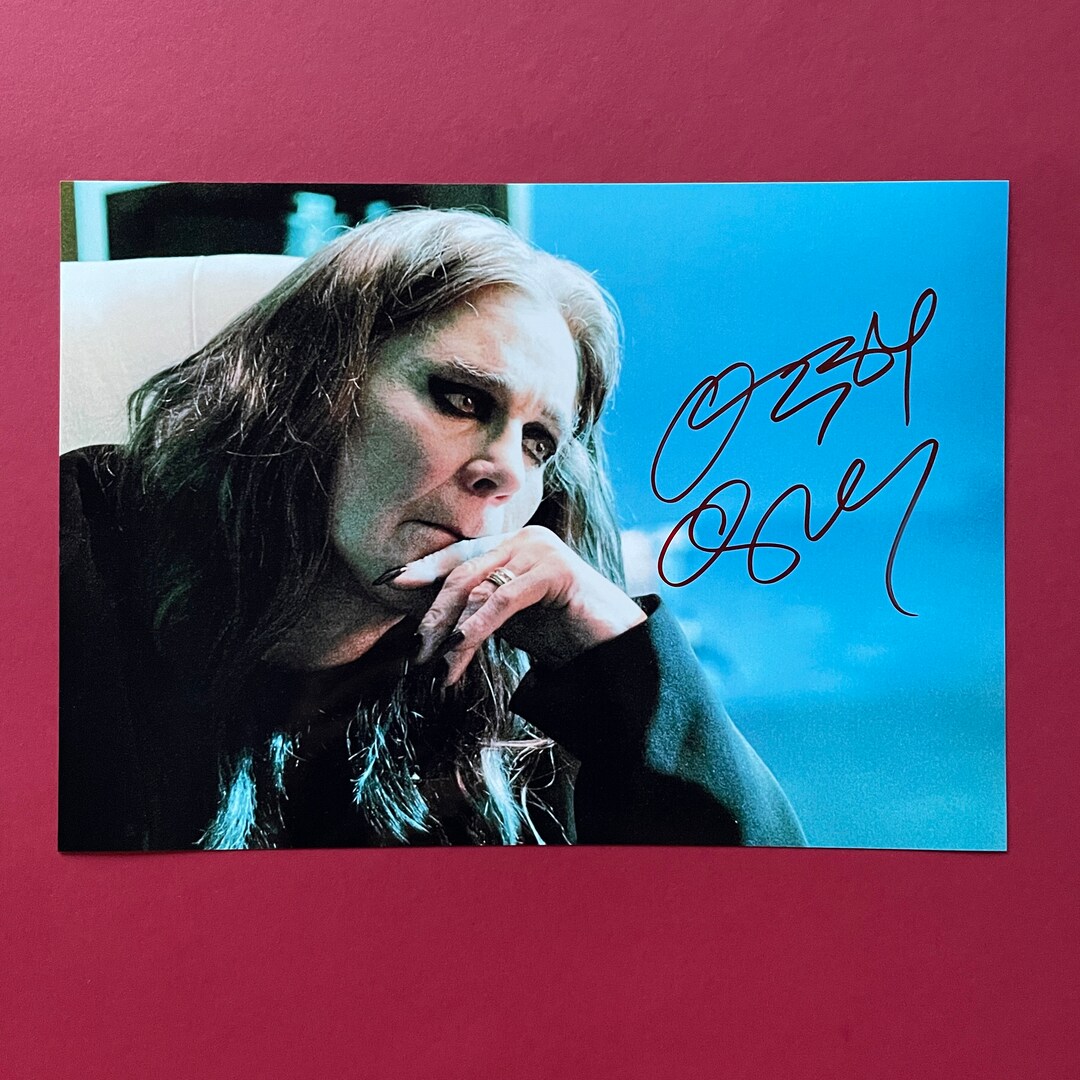 OZZY OSBOURNE Authentic Hand-signed Photo Autograph With Coa - Etsy