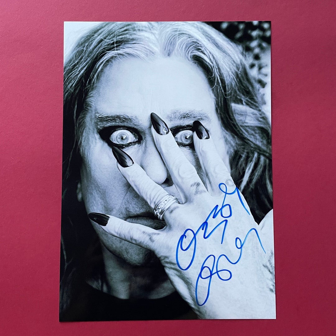 OZZY OSBOURNE - Authentic Hand-signed Photo Autograph With Coa - Etsy