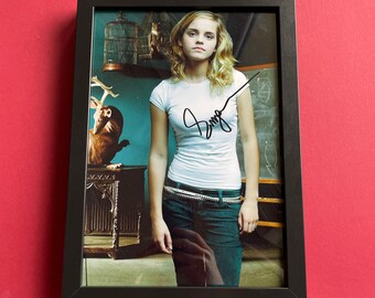 Framed EMMA WATSON Authentic Hand-signed Photo Autograph With Coa - Etsy