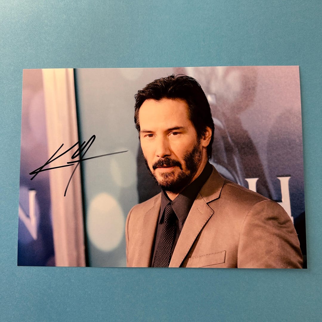 KEANU REEVES - Authentic Hand-signed Photo Autograph With Coa - Etsy