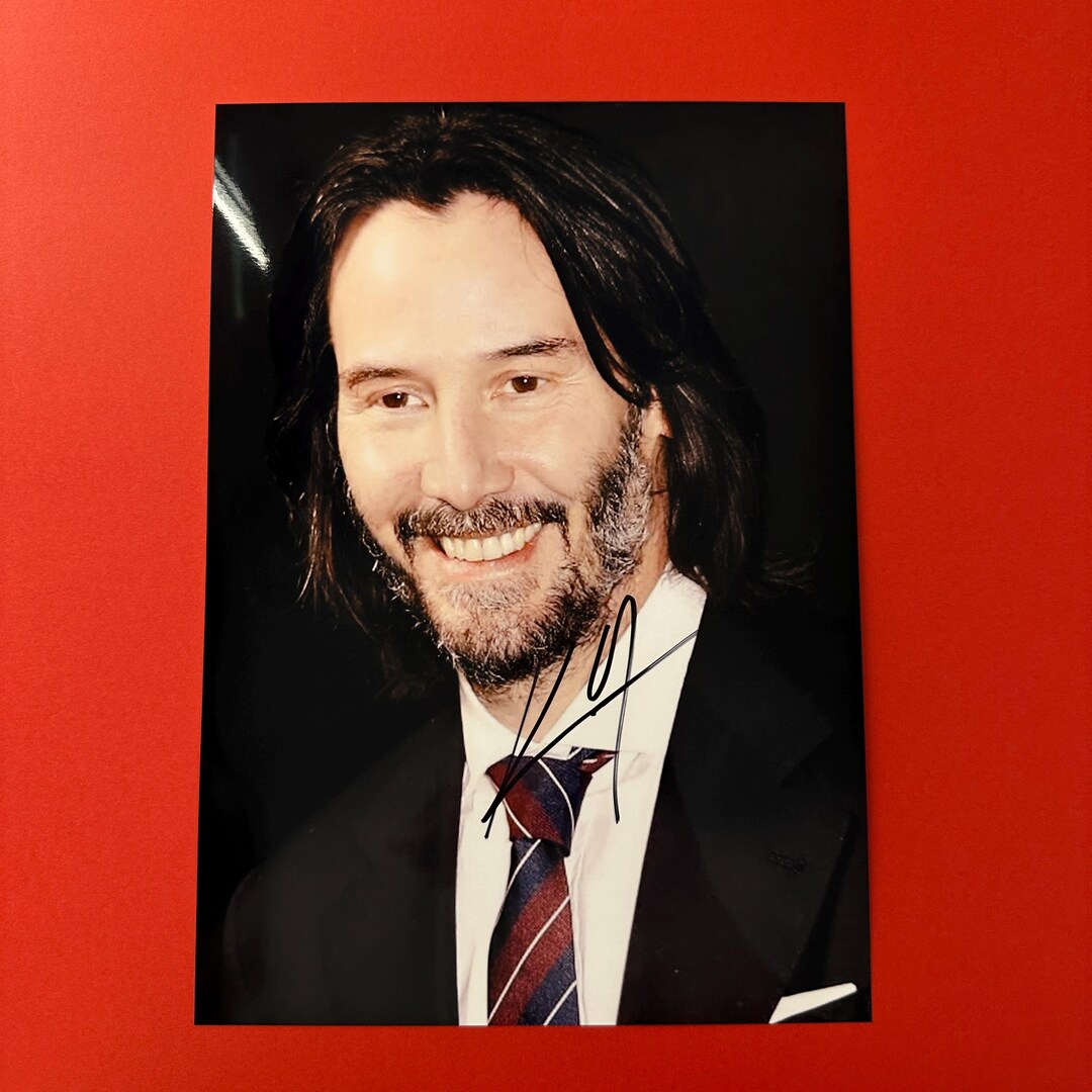 KEANU REEVES - Authentic Hand-signed Photo Autograph With Coa - Etsy
