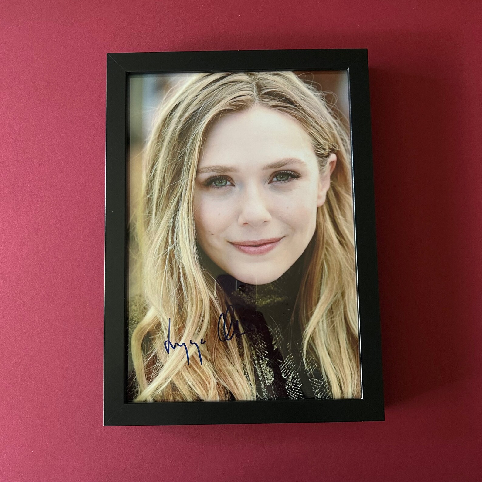 Framed ELIZABETH OLSEN Authentic Hand-signed Photo Autograph - Etsy