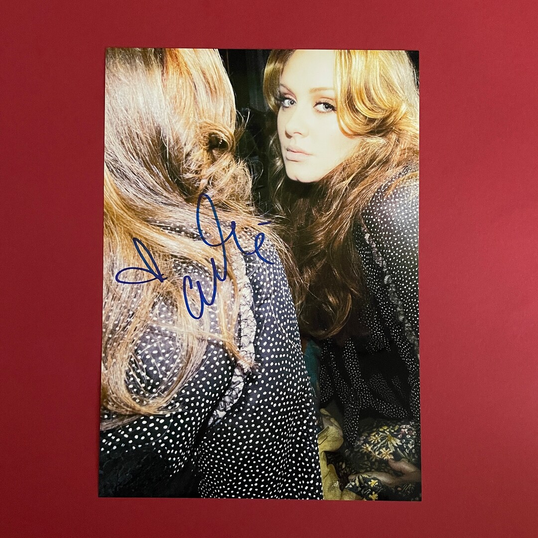 ADELE - Authentic Hand-signed Photo Autograph With Coa - Etsy