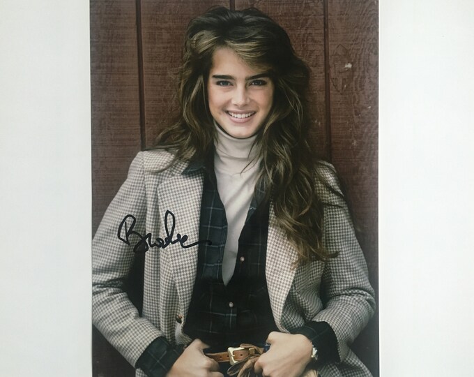 BROOKE SHIELDS Hand-signed 12X8 Photo Autograph With COA - Etsy