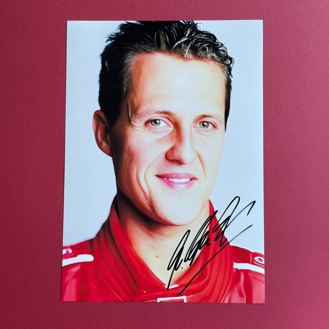 MICHAEL SCHUMACHER - Authentic Hand-signed Photo Autograph With Coa - Etsy