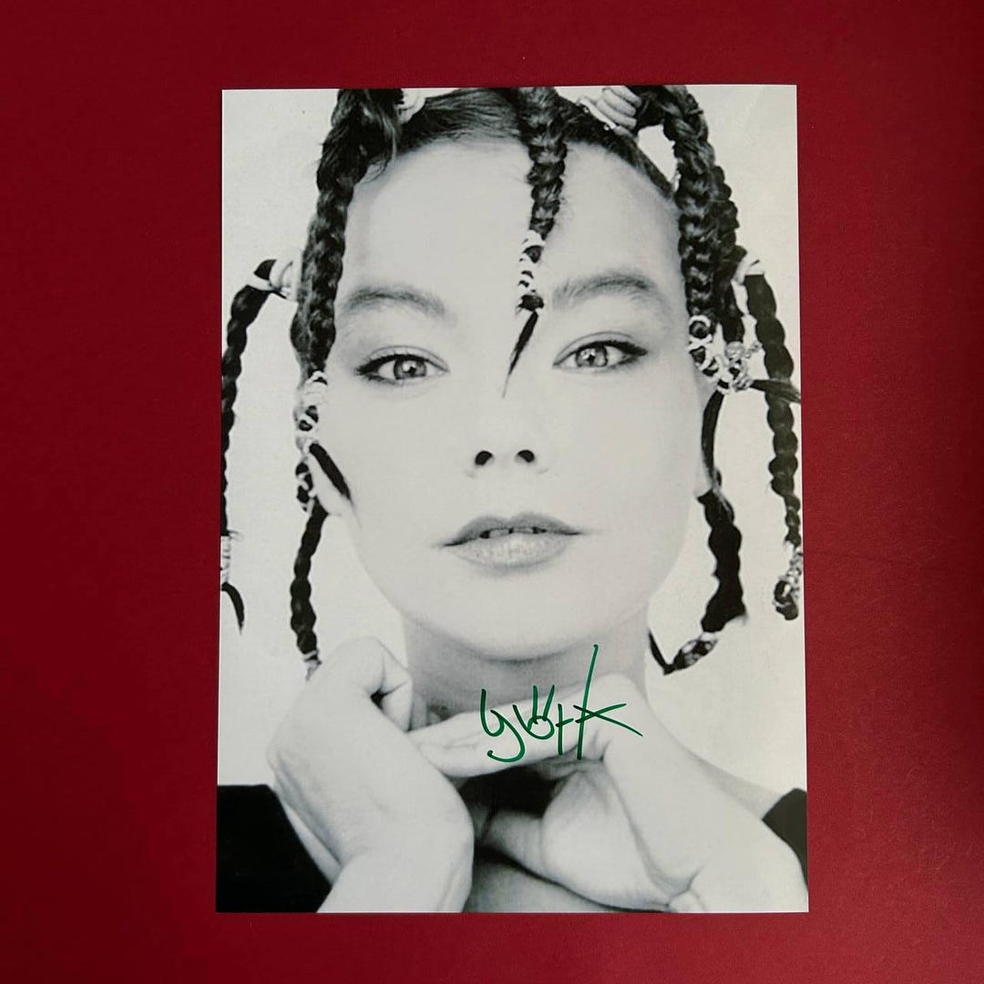 BJORK - Authentic Hand-signed Photo Autograph With Coa - Etsy