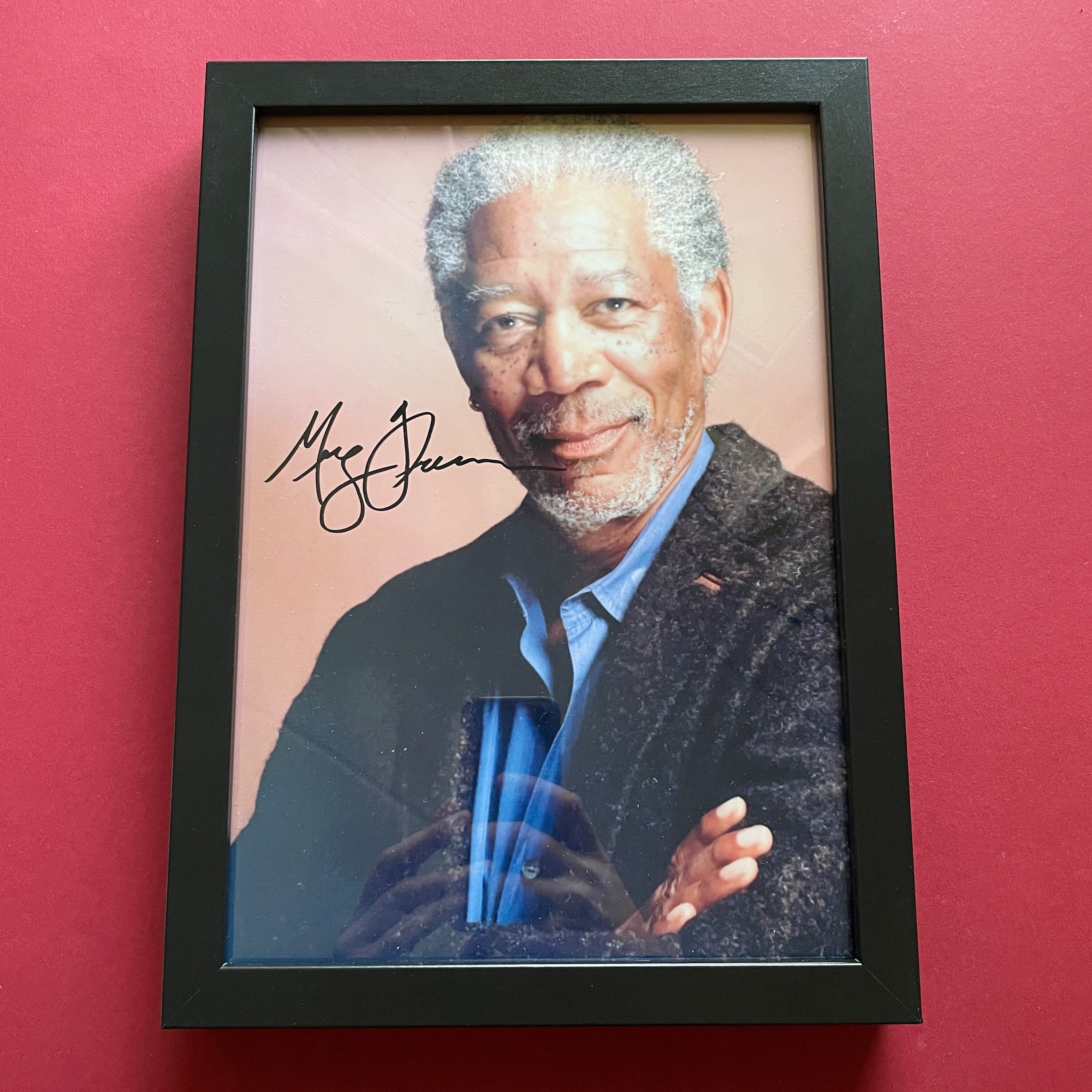 Framed MORGAN FREEMAN Authentic Hand-signed Photo Autograph - Etsy