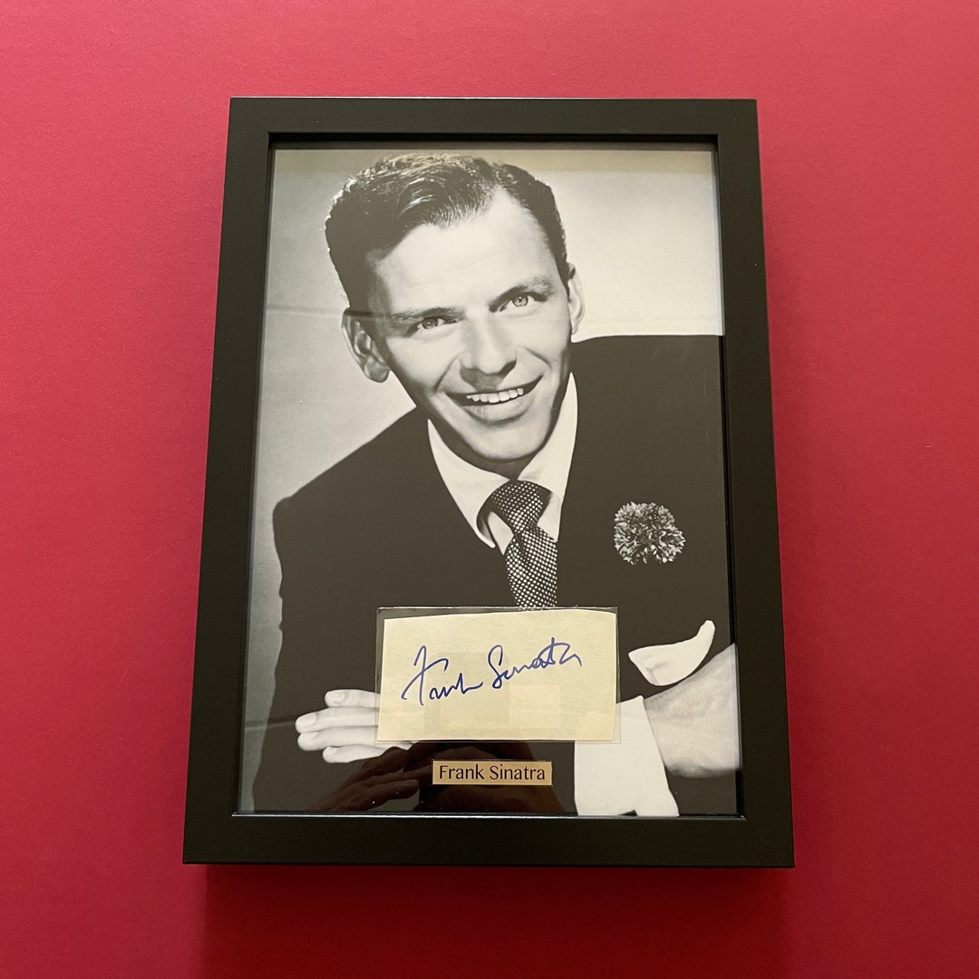 Rare Framed FRANK SINATRA Authentic Hand-signed Autograph - Etsy