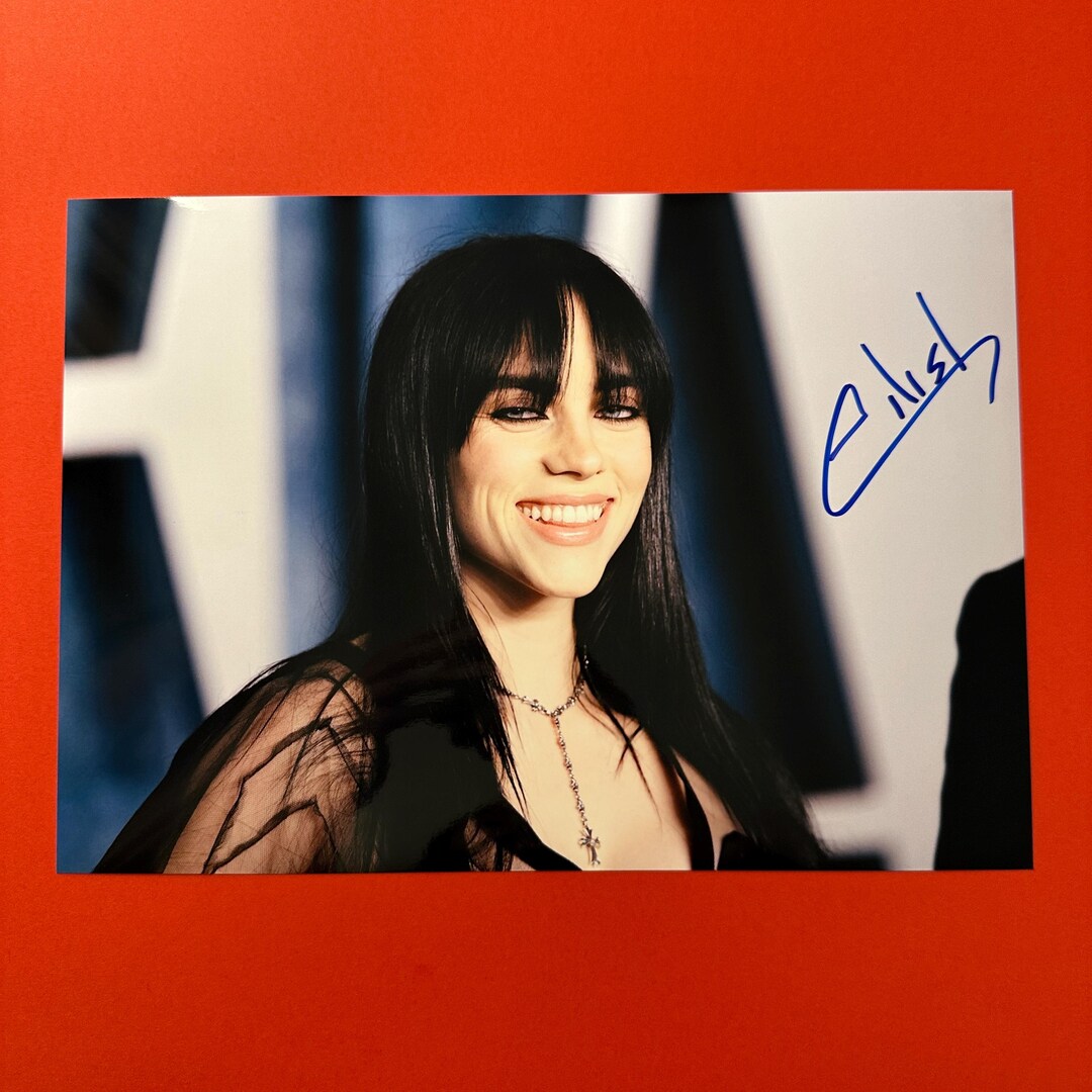 BILLIE EILISH - Authentic Hand-signed Photo Autograph With Coa - Etsy