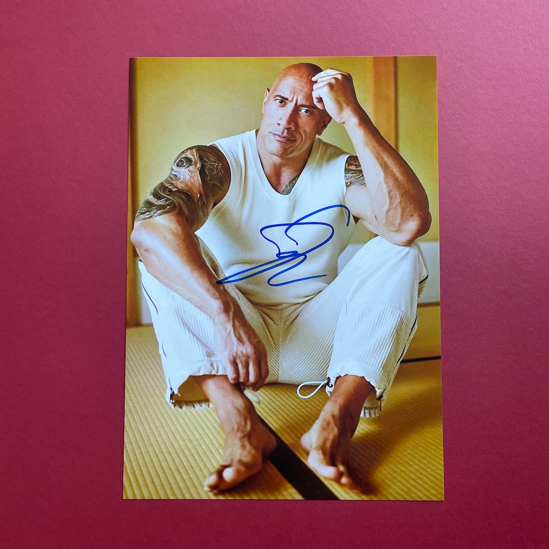 DWAYNE "the Rock" JOHNSON - Authentic Hand-signed Photo Autograph With ...