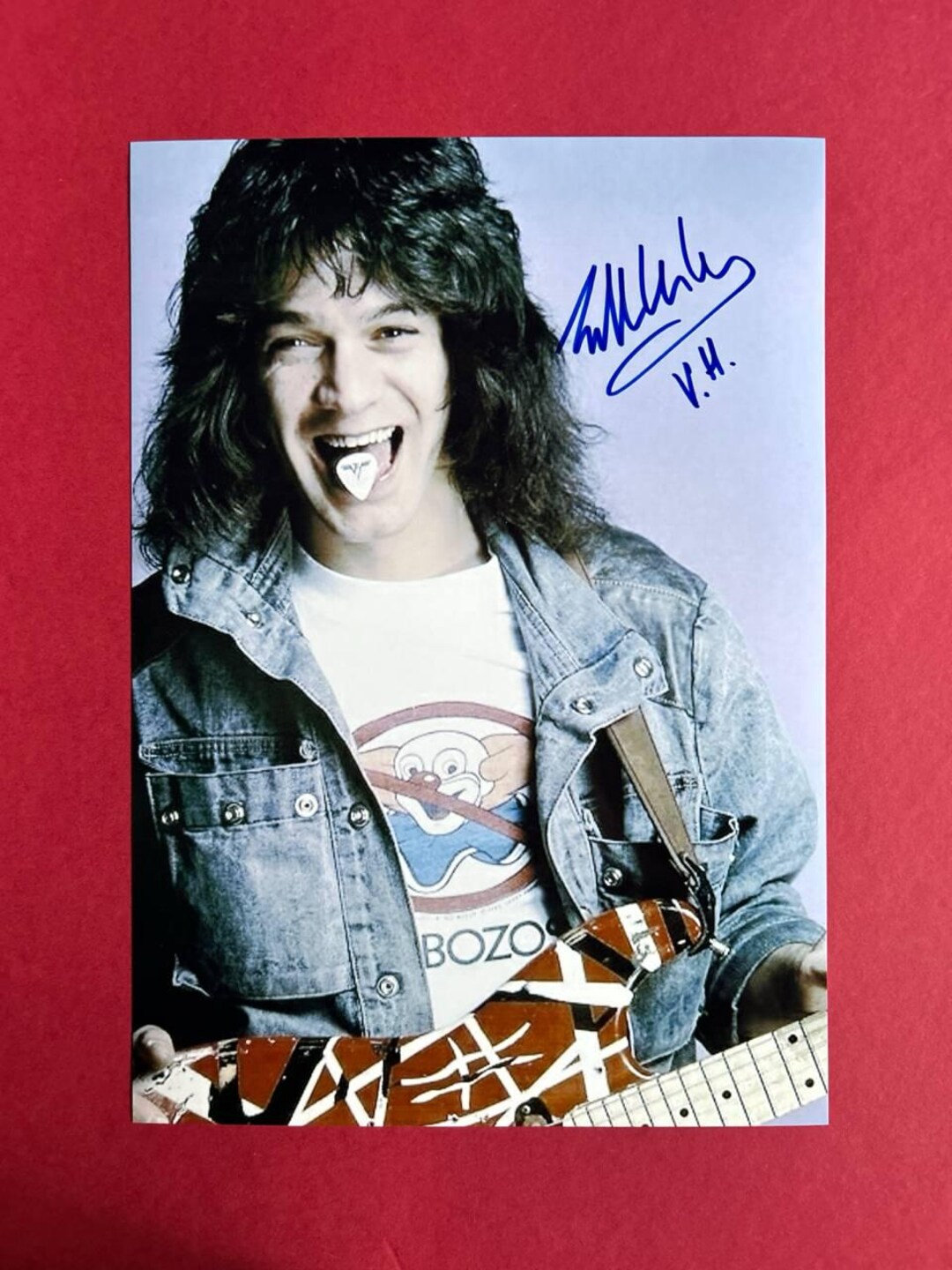 EDDIE VAN HALEN - Authentic Hand-signed Photo Autograph With Coa - Etsy