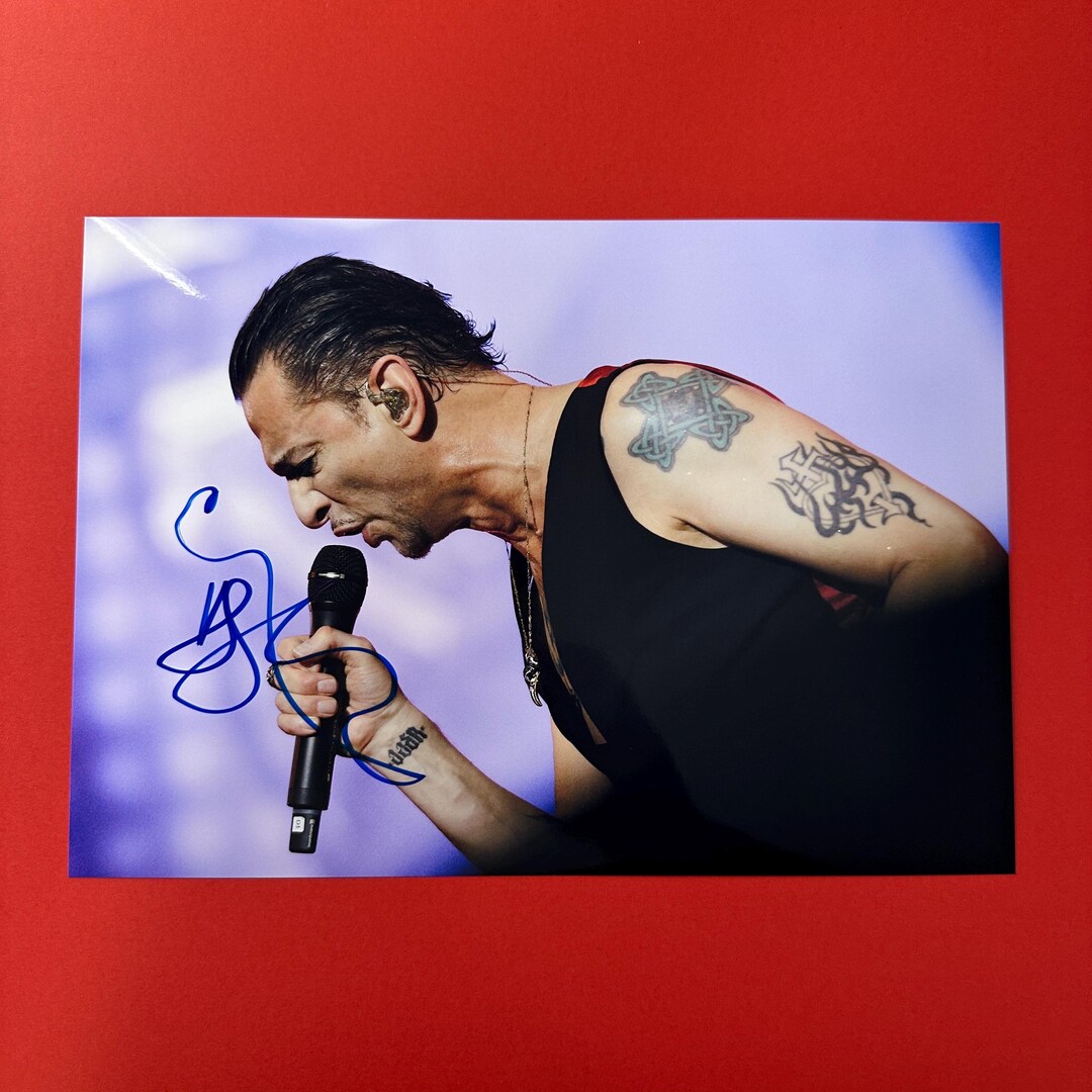 DAVE GAHAN / Depeche Mode - Authentic Hand-signed Photo Autograph With ...