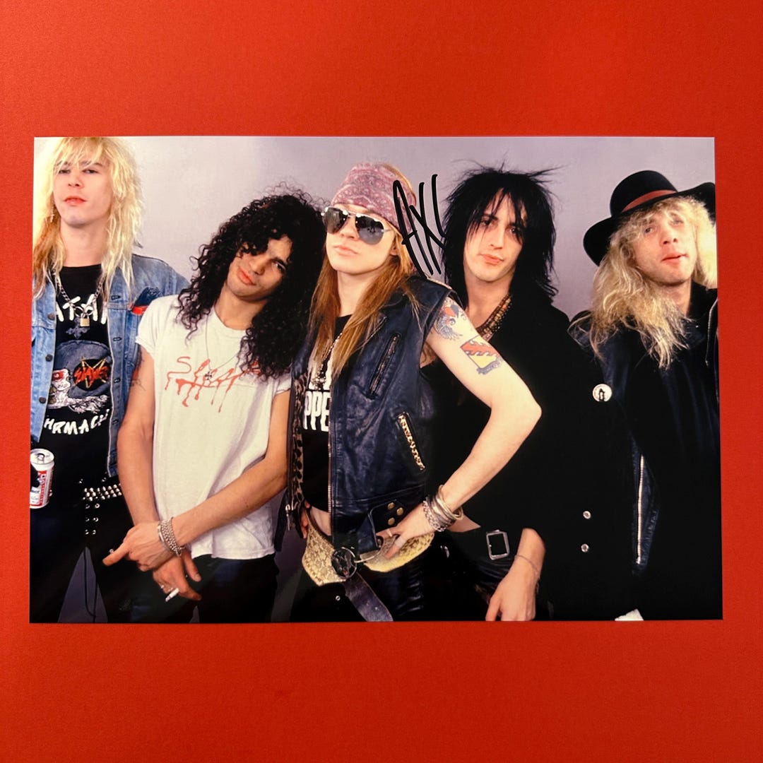 AXL ROSE / Guns'n'roses Authentic Hand-signed Photo Autograph With Coa ...