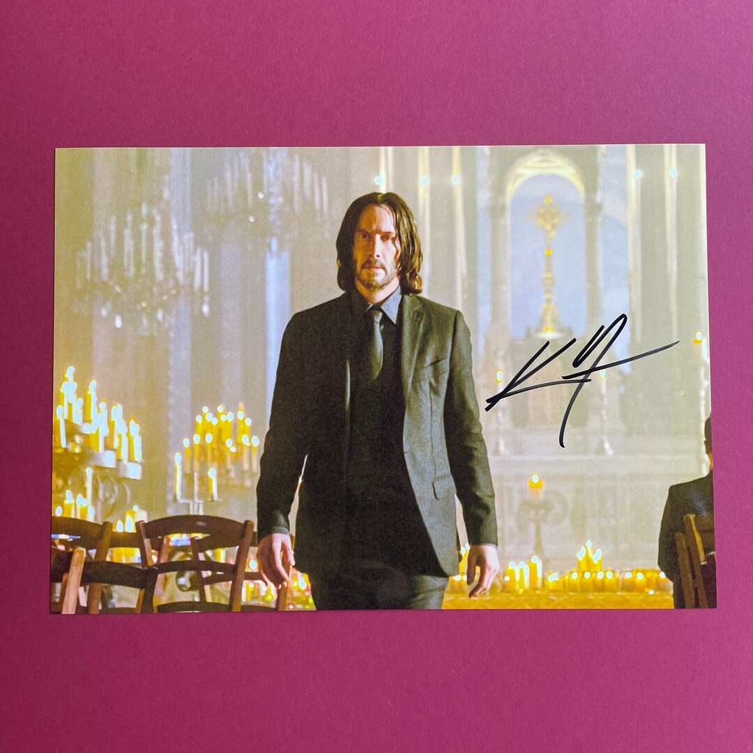KEANU REEVES Authentic Hand-signed Photo Autograph With Coa - Etsy