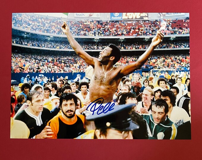 Rare PELE - Authentic Hand-signed Photo Autograph With Coa - Etsy