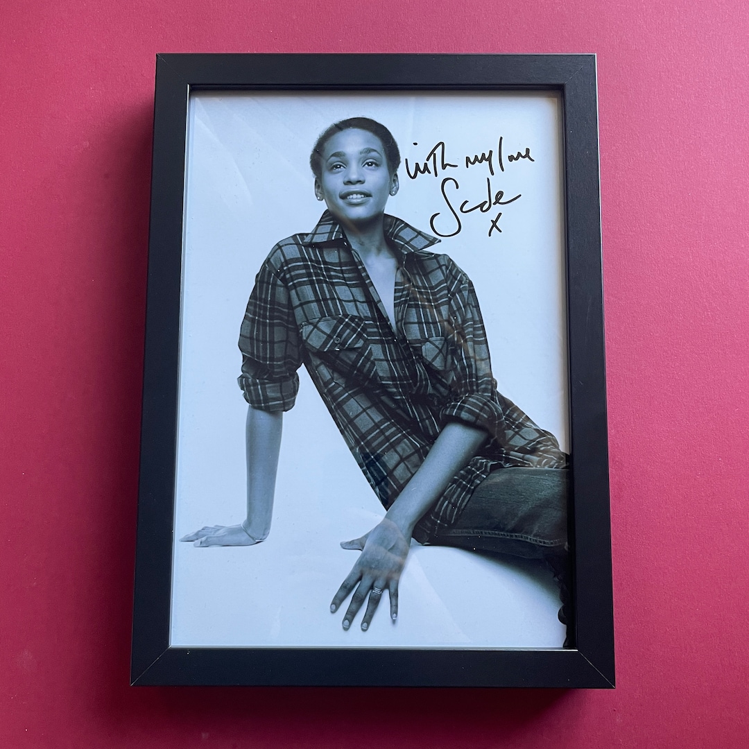 Framed SADE Authentic Hand-signed Photo Autograph With Coa - Etsy