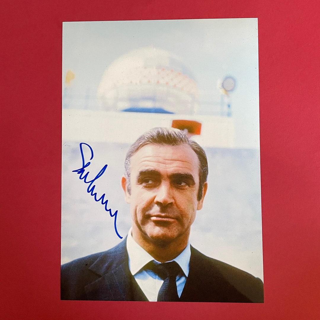 SEAN CONNERY Authentic Hand-signed Photo Autograph With Coa - Etsy