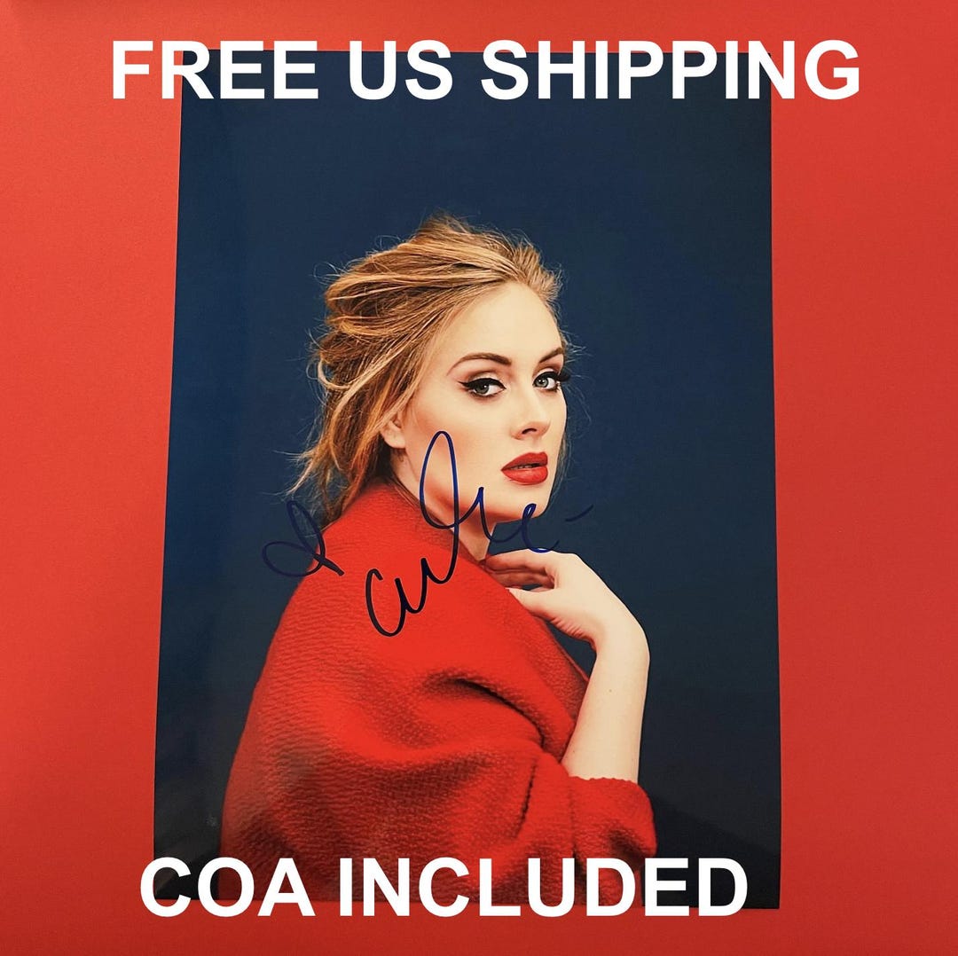 ADELE - Authentic Hand-signed Photo Autograph With Coa - Etsy
