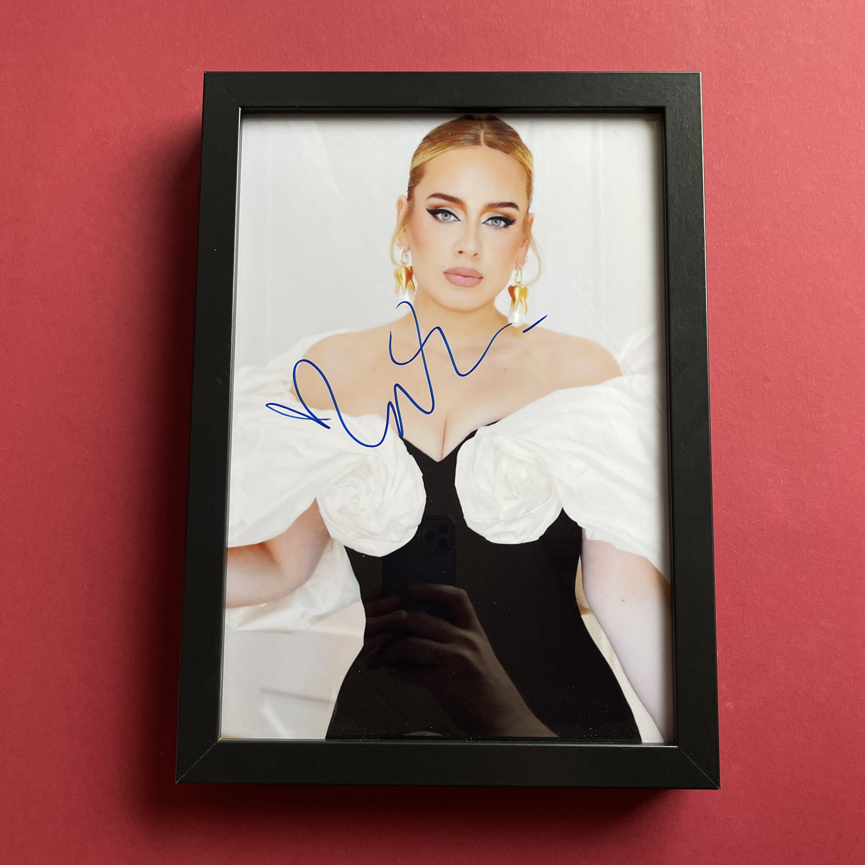 Framed ADELE Authentic Hand-signed Photo Autograph With Coa - Etsy