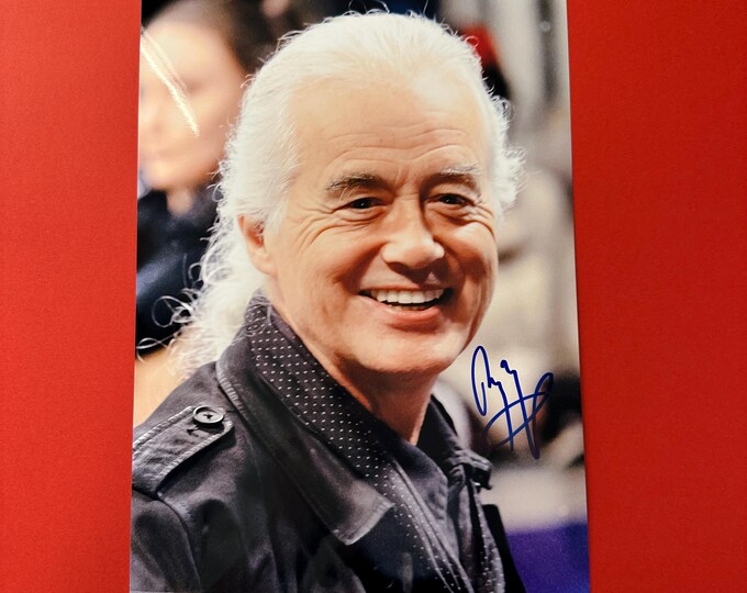 JIMMY PAGE / Led Zeppelin - Authentic Hand-signed Photo Autograph With ...