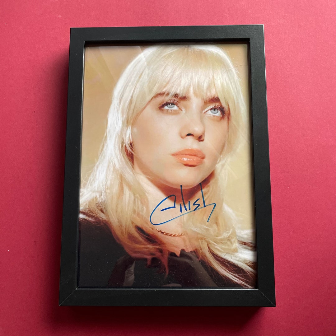 Framed BILLIE EILISH Authentic Hand-signed Photo Autograph With Coa - Etsy UK