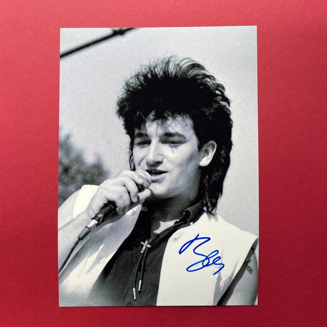 BONO / U2 - Authentic Hand-signed Photo Autograph With Coa - Etsy
