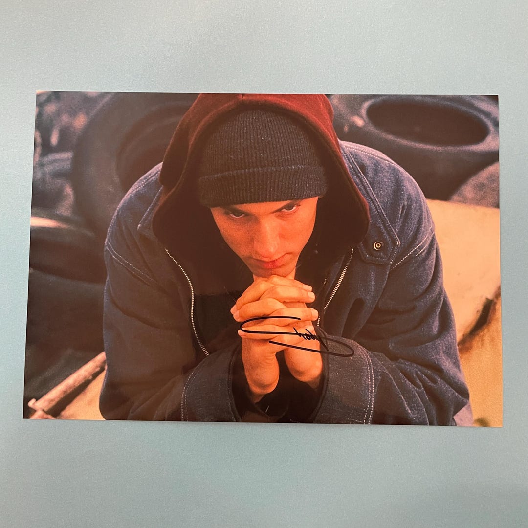 EMINEM - Authentic Hand-signed Photo Autograph With Coa - Etsy