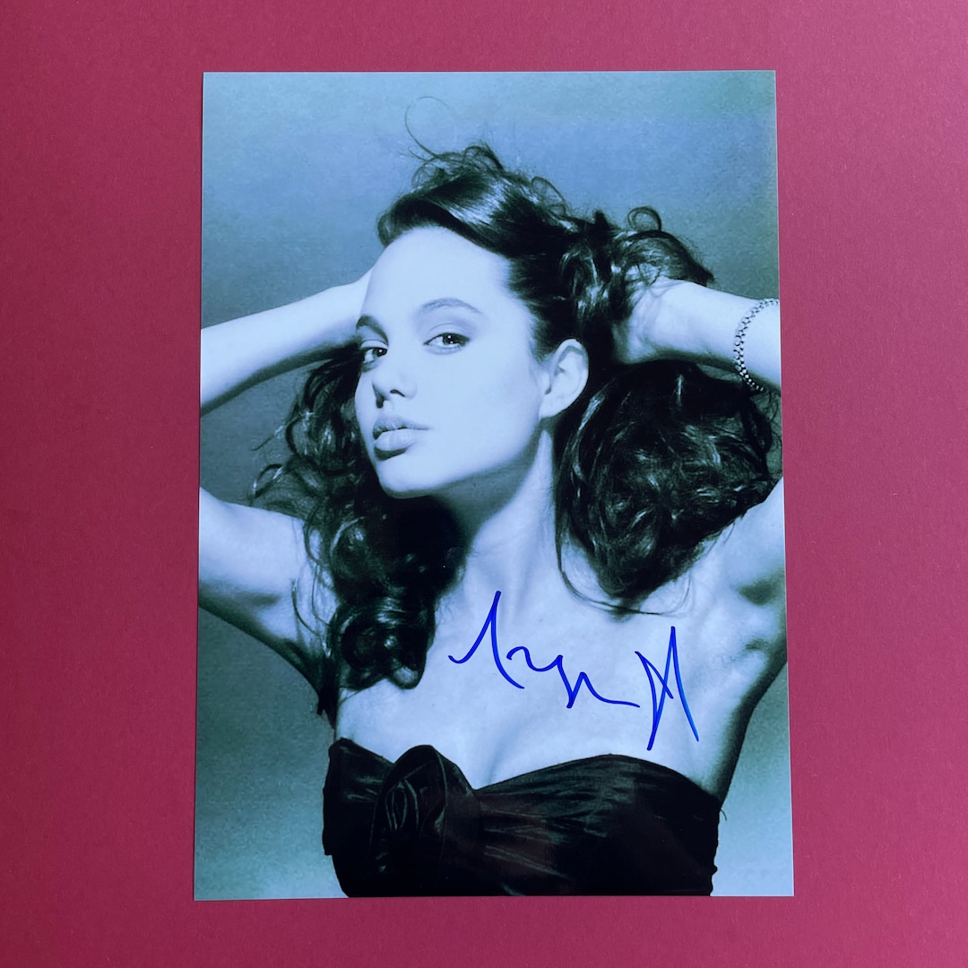 ANGELINA JOLIE - Authentic Hand-signed Photo Autograph With Coa - Etsy