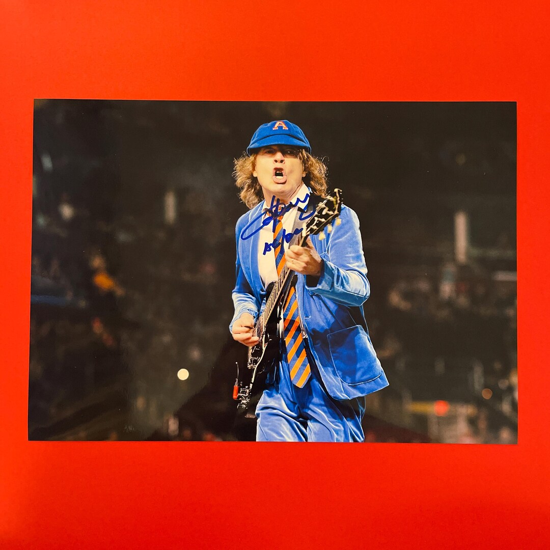 Angus Young / AC/DC - Authentic Hand-signed Photo Autograph With Coa - Etsy