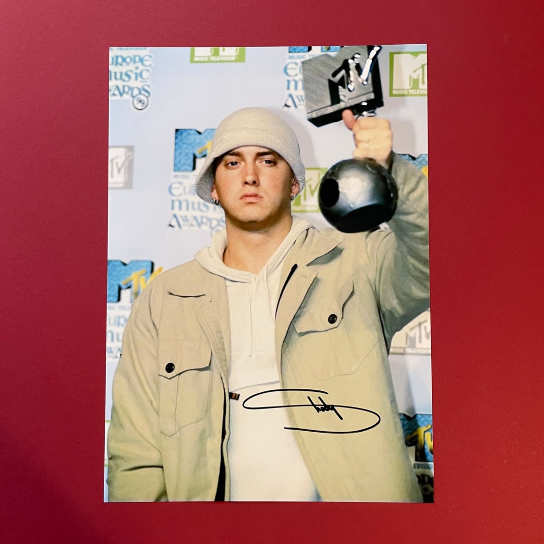 EMINEM - Authentic Hand-signed Photo Autograph With Coa - Etsy