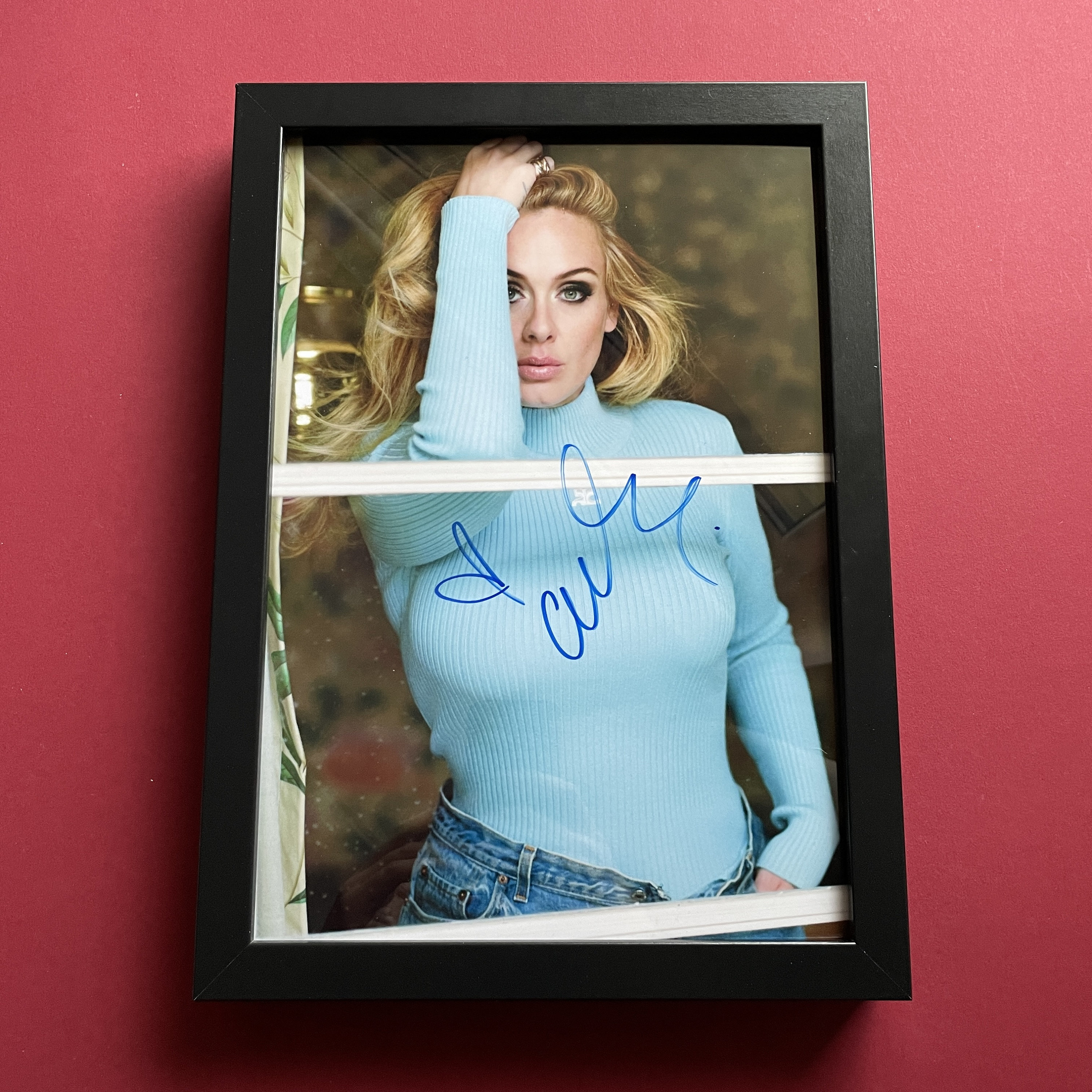 Framed ADELE Authentic Hand-signed Photo Autograph With Coa - Etsy