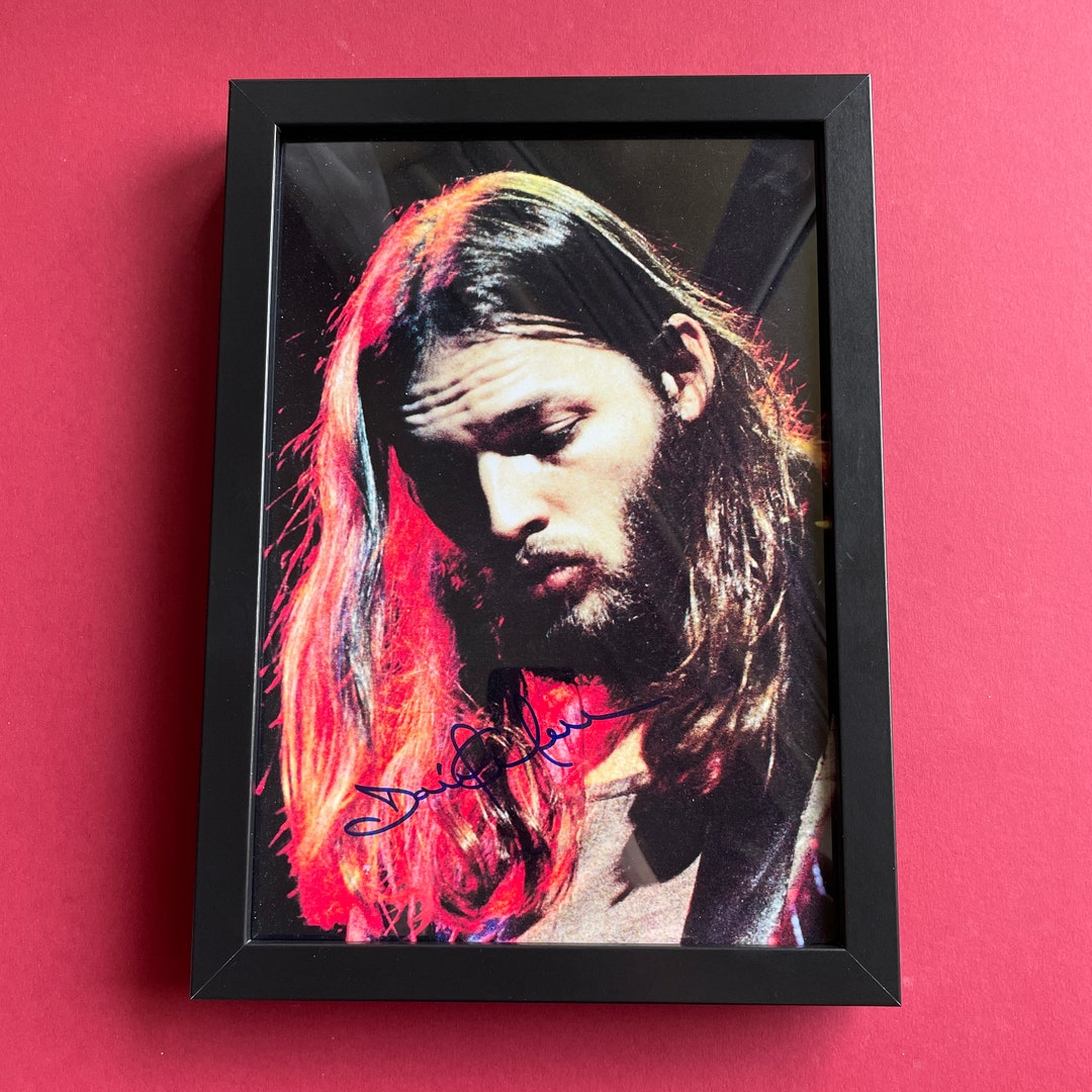 Framed DAVID GILMOUR / Pink Floyd - Authentic Hand-signed Photo ...