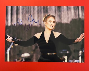 ADELE - Authentic Hand-signed Photo Autograph With Coa - Etsy