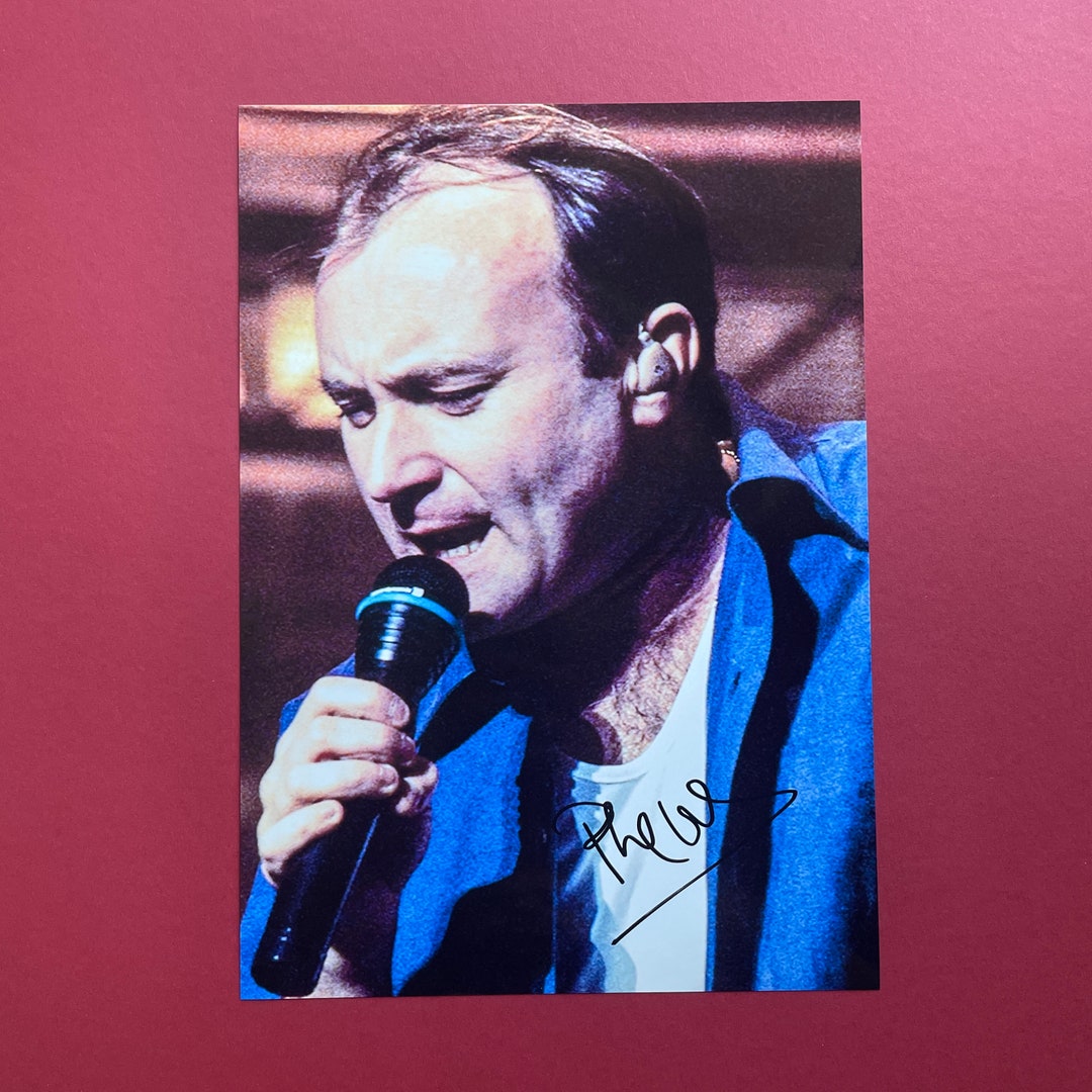 PHIL COLLINS - Authentic Hand-signed Photo Autograph With Coa - Etsy