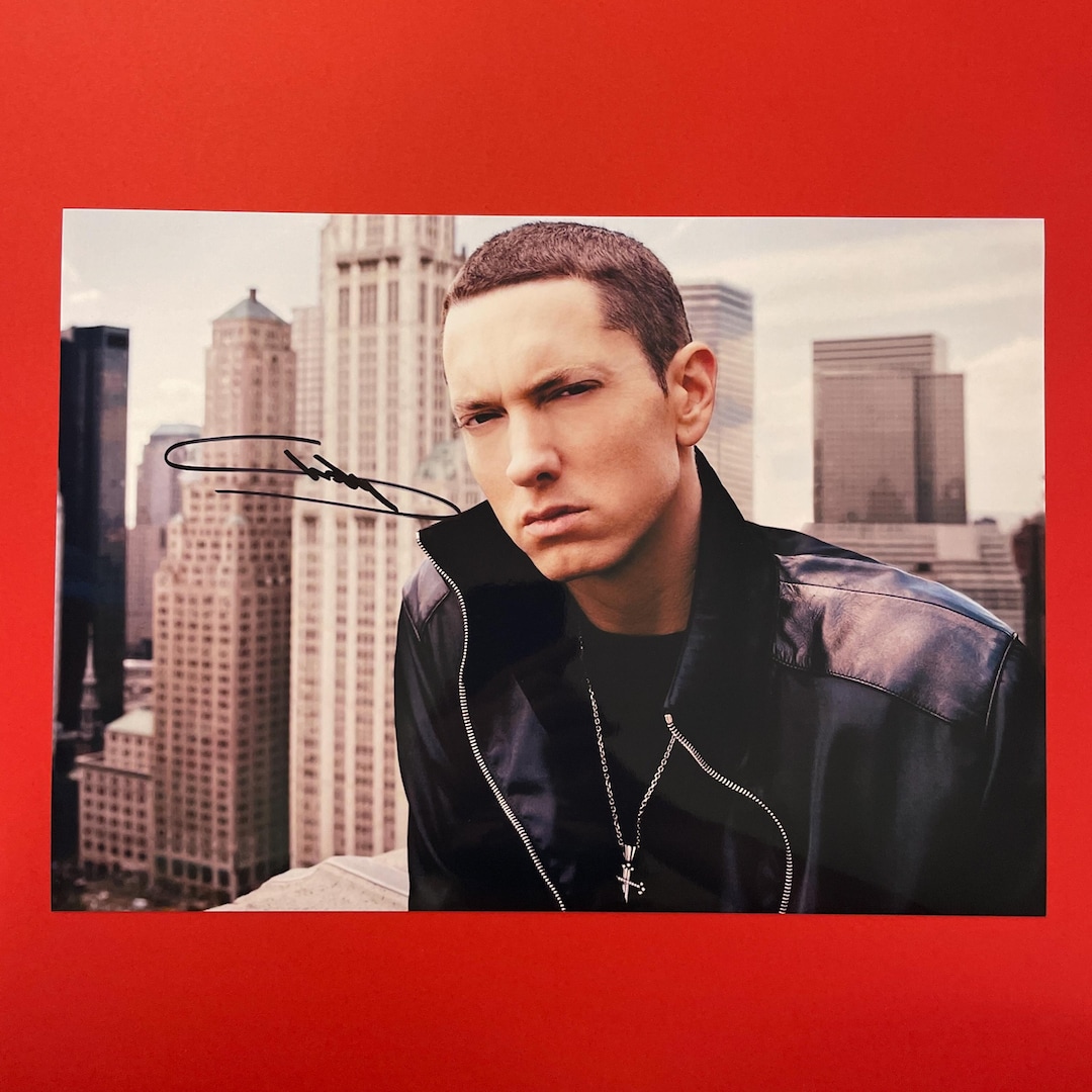 EMINEM - Authentic Hand-signed Photo Autograph With Coa - Etsy